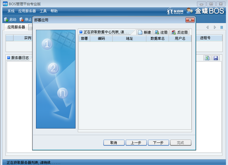 部署应用与配置数据中心 | BOS开发EAS导论